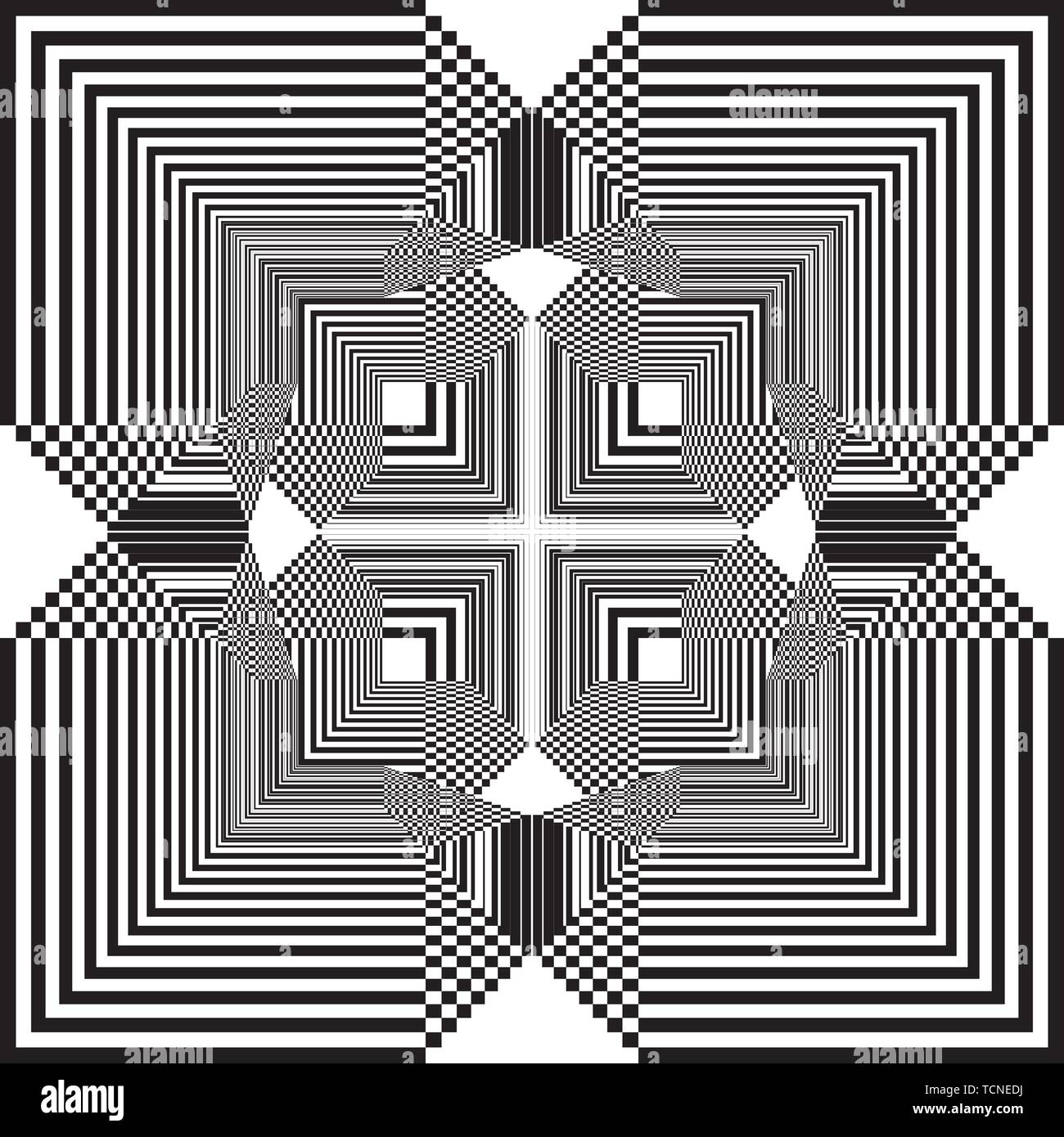 arabesque target tridimensional cross like chesstable strukture ...