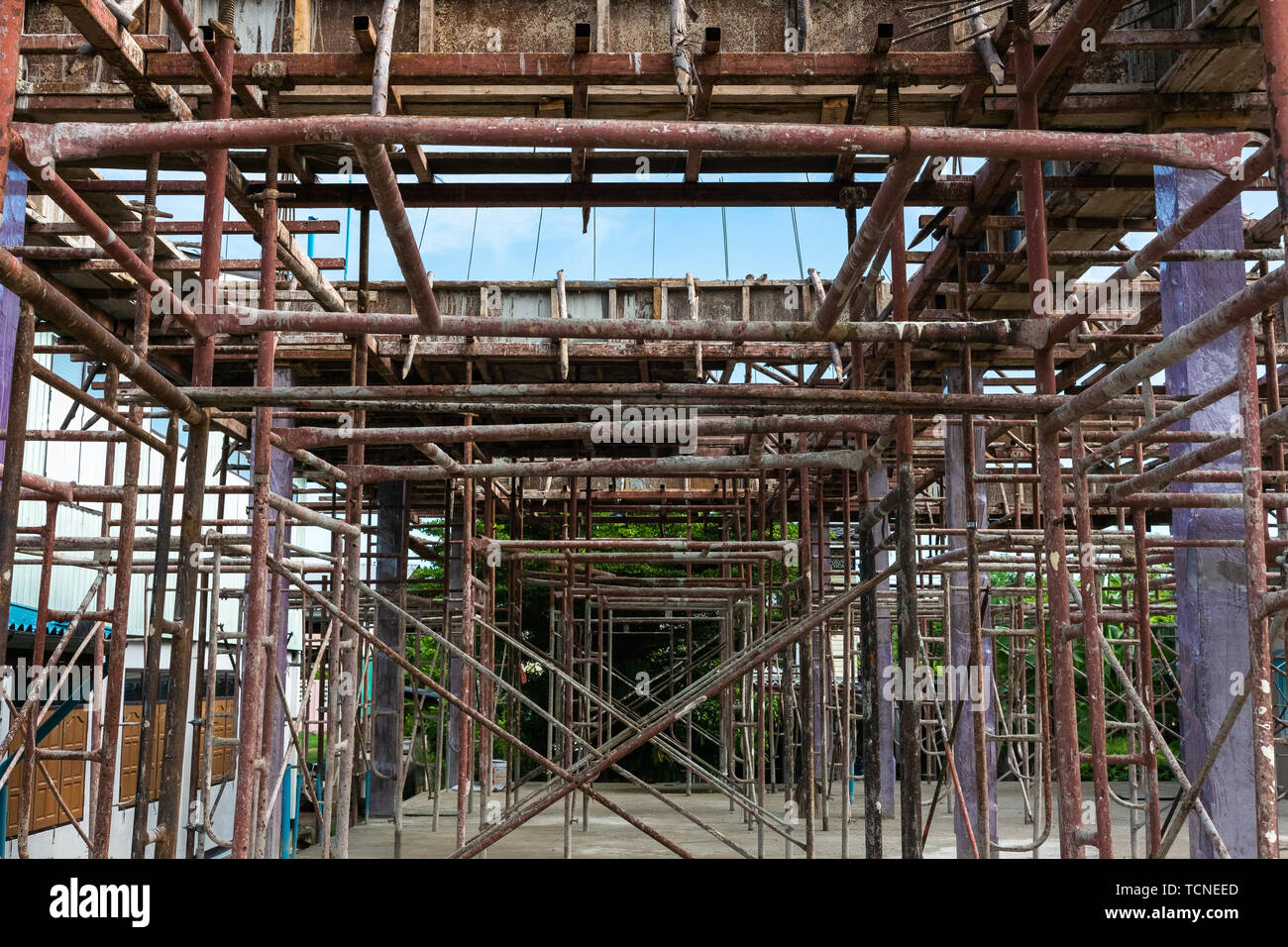 concrete and steel at construction site Stock Photo - Alamy