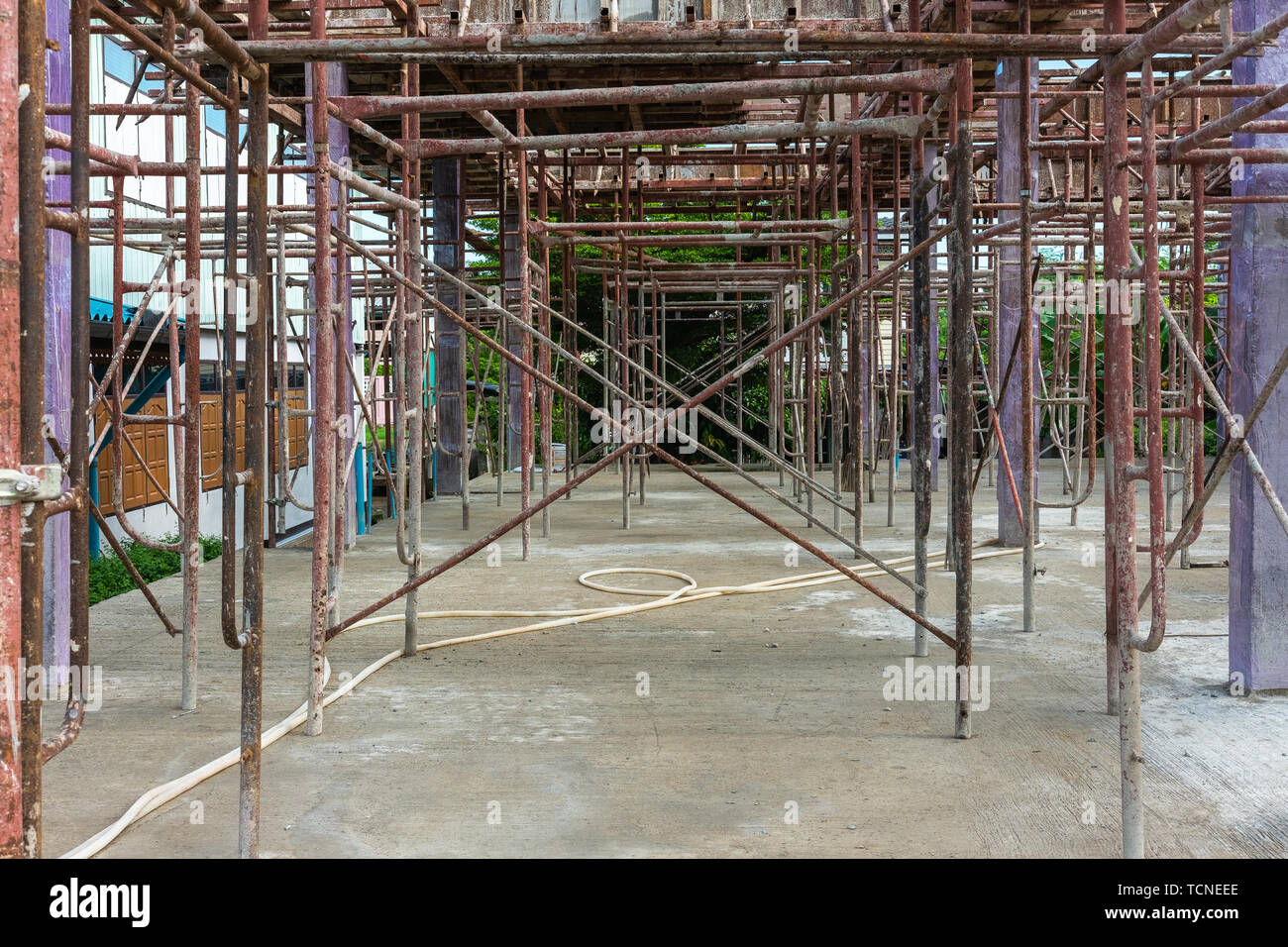 concrete and steel at construction site Stock Photo - Alamy