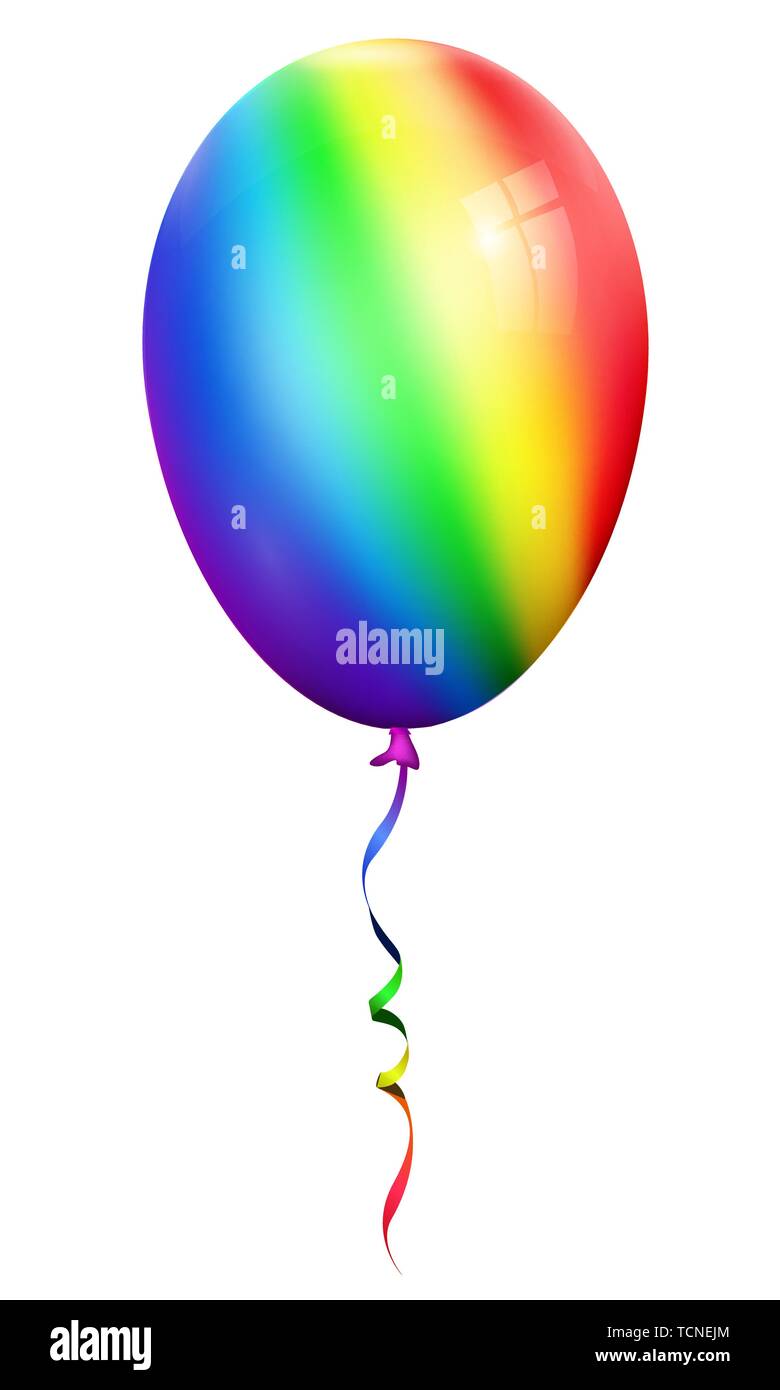 Single yellow balloon on Stock Vector Images - Alamy
