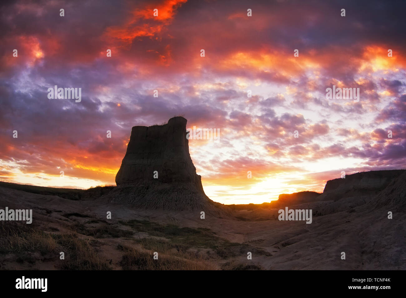 Datong earth forest burning clouds Stock Photo - Alamy