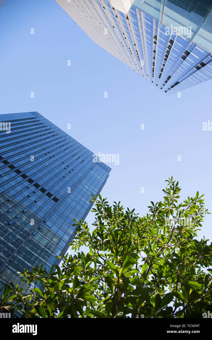 On the back of modern urban architecture Stock Photo - Alamy