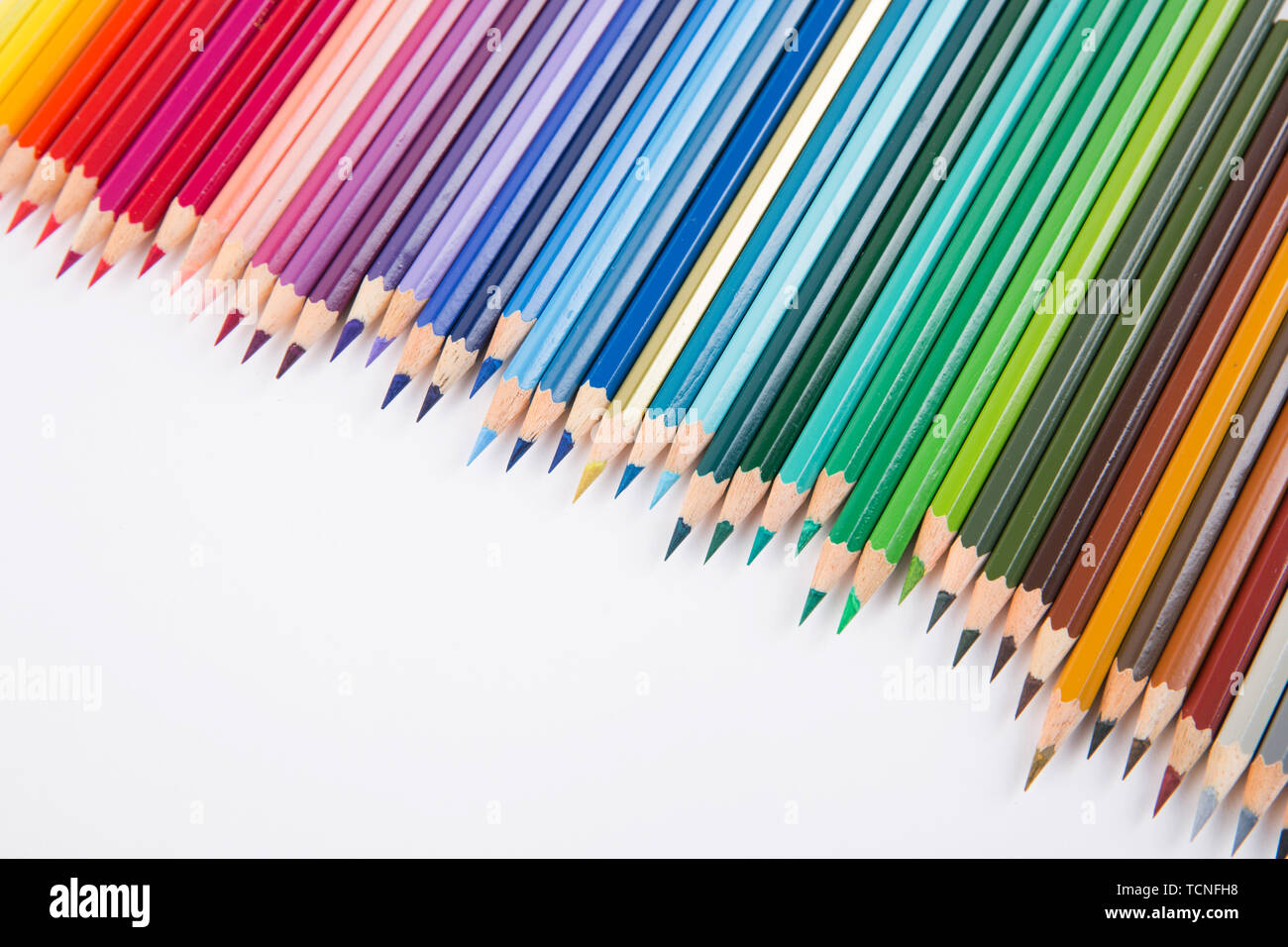 Colorful pencil close-up Stock Photo - Alamy