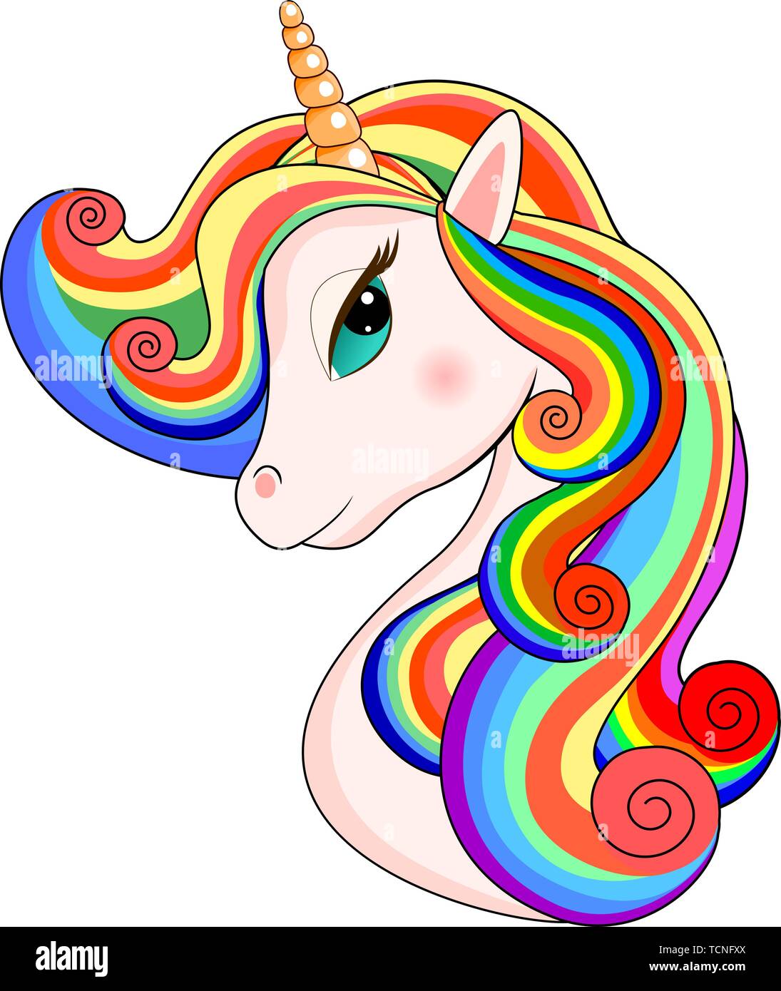 Unicorn Head Cut Out Stock Images & Pictures - Alamy