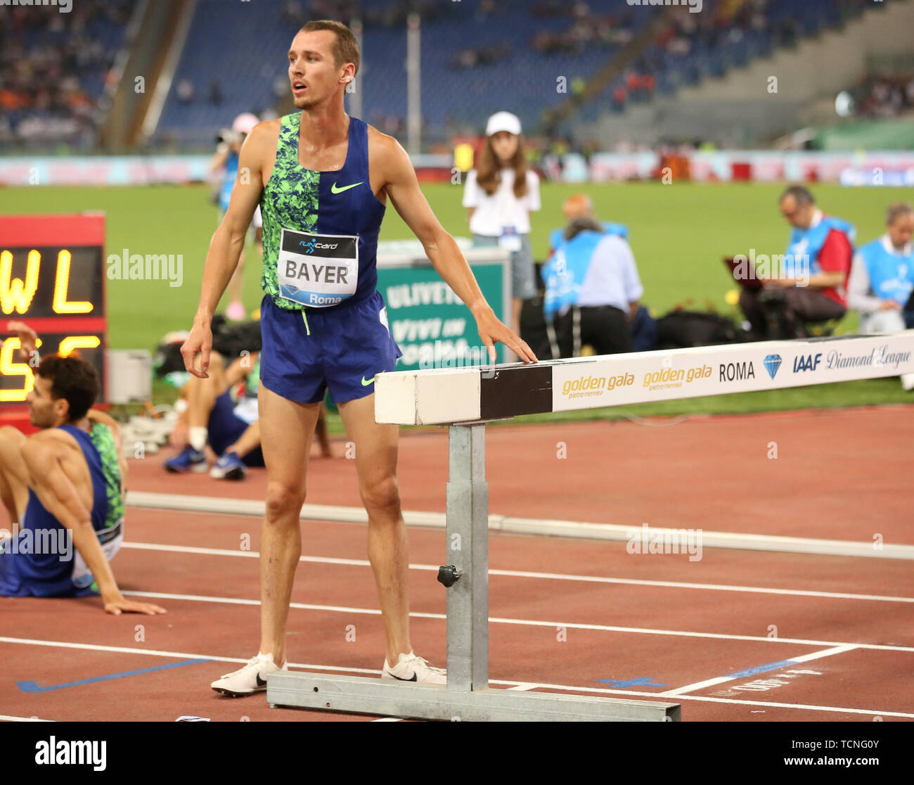 ROME, ITALY - JUN 06: Andrew Bayer of USA competes in the Men 3000m ...