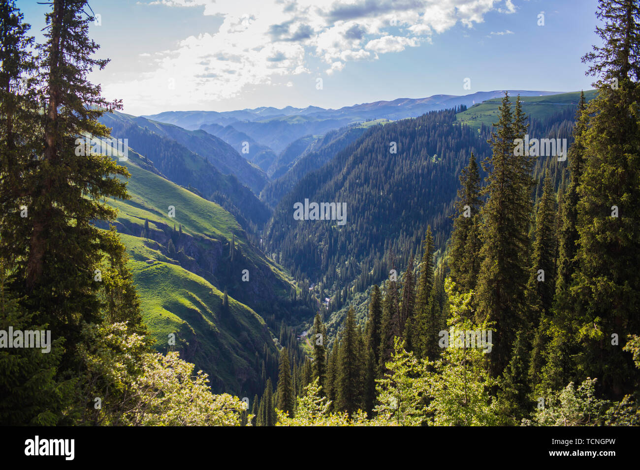 Green Tianshan Grand Canyon Stock Photo - Alamy