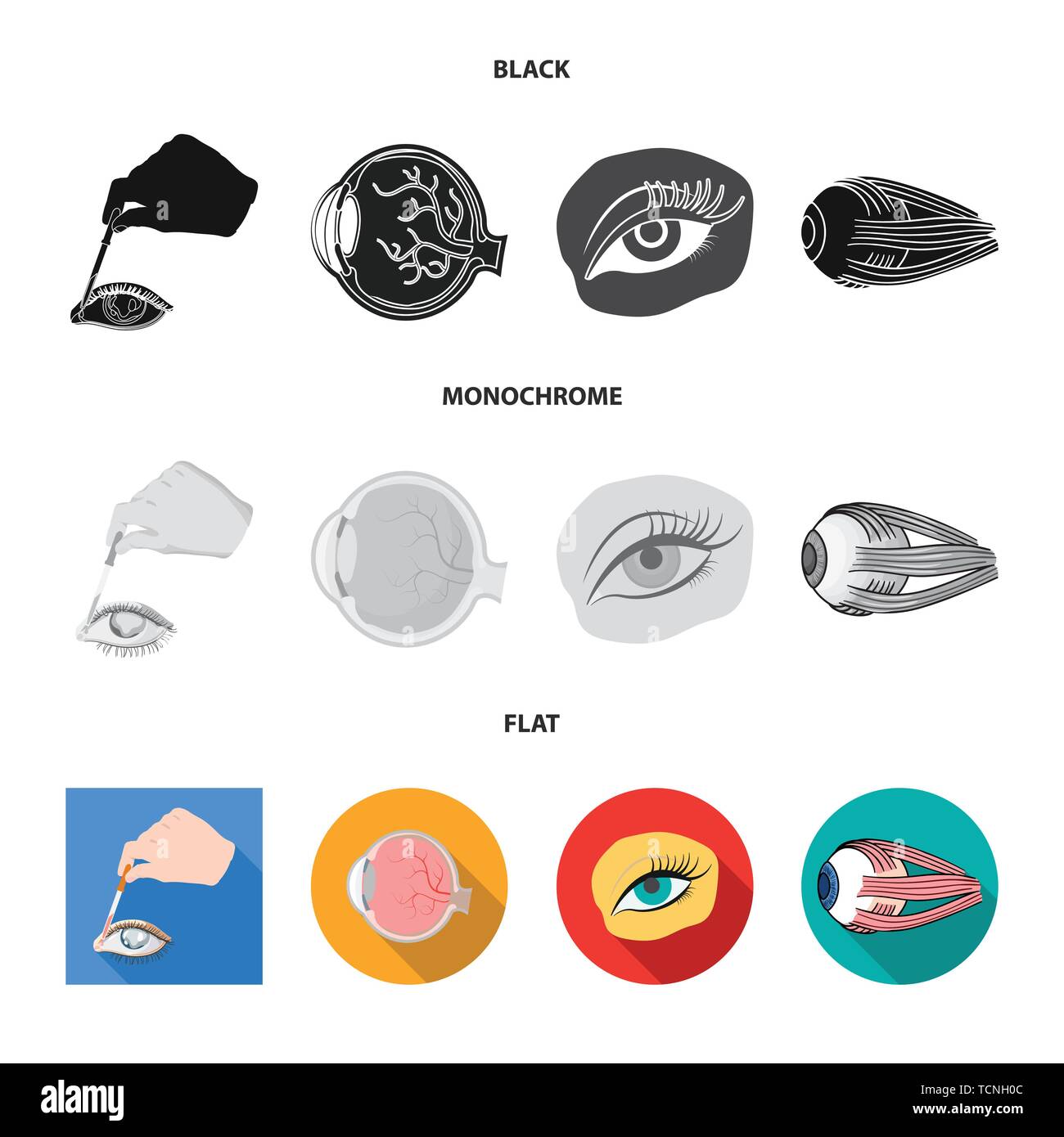 Eyebrow threading Stock Vector Images - Alamy