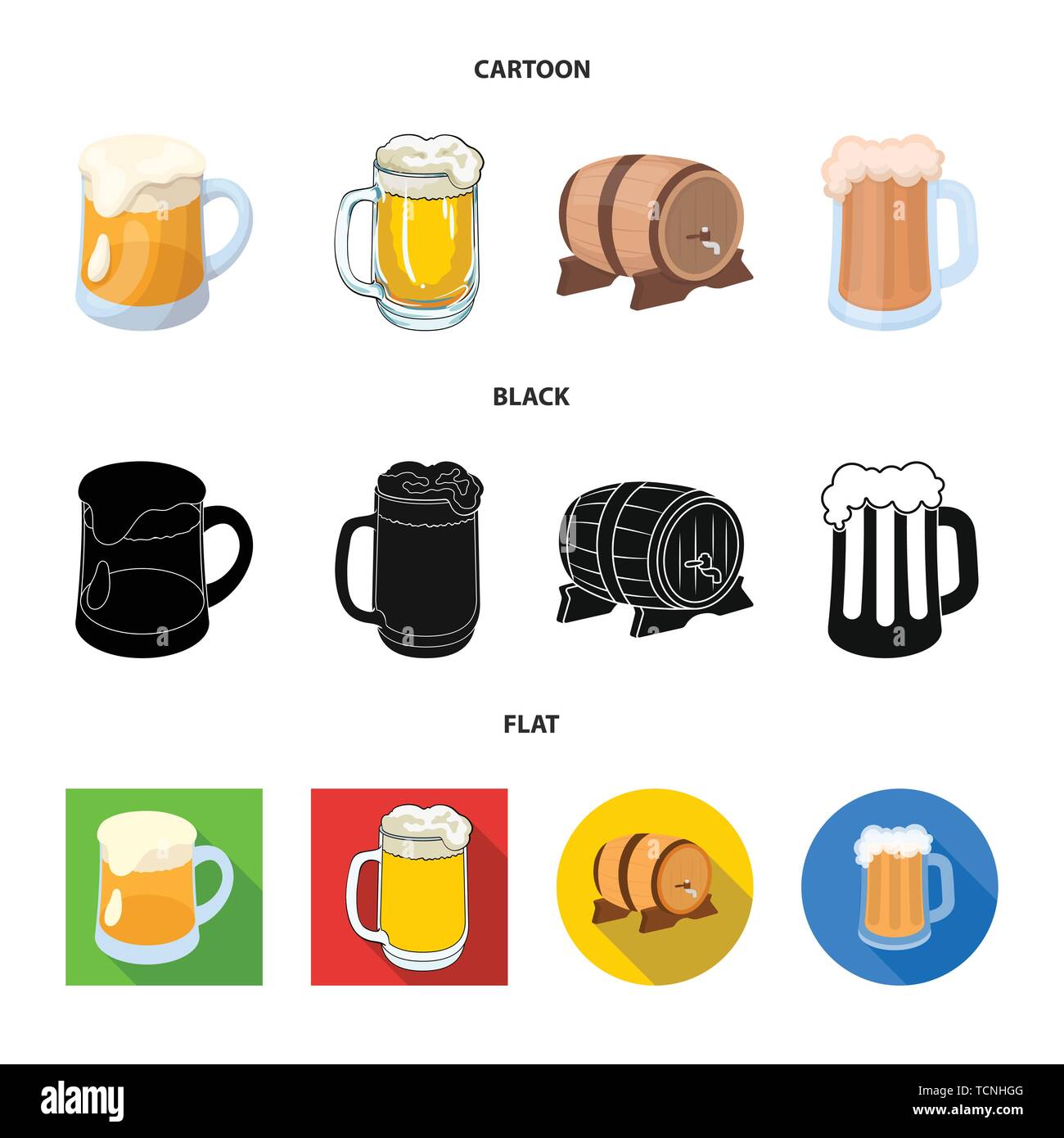 Isolated object of minimal and pint symbol. Set of minimal and craft ...