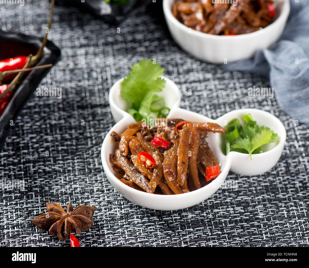 Beef shredded cabbage pickle pepper Stock Photo - Alamy