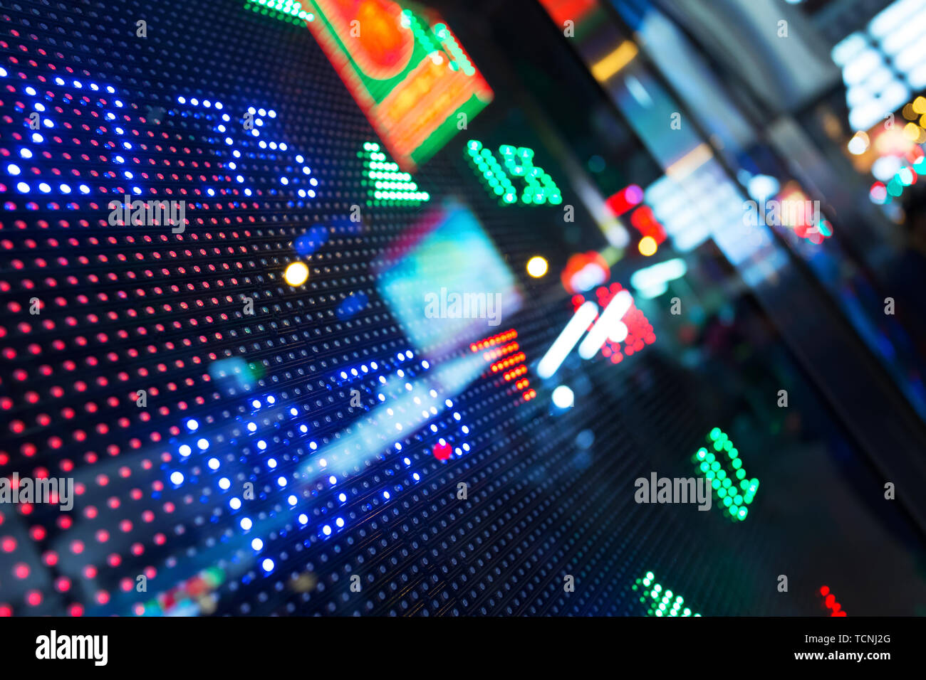 Display of Stock Market quotes Stock Photo - Alamy