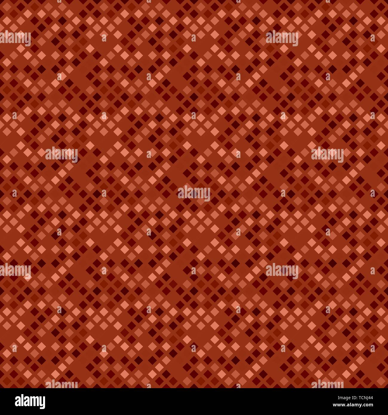 Seamless square pattern background design - dark brown abstract vector ...