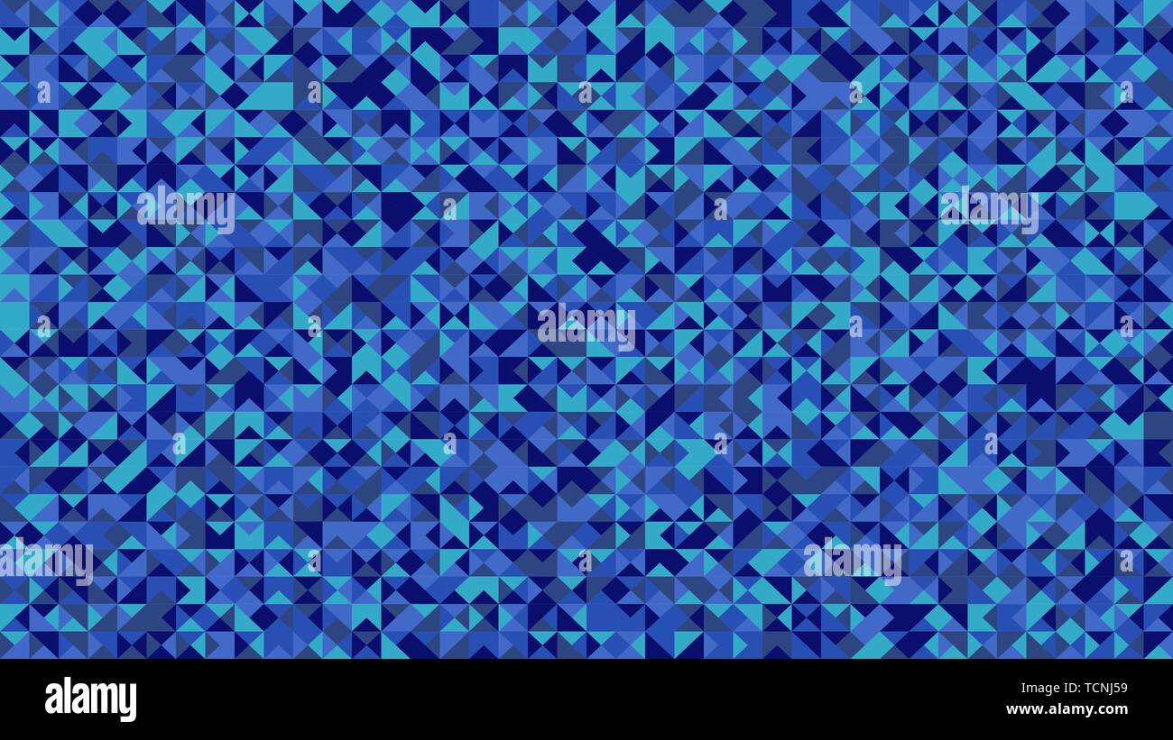 Blue triangle mosaic pattern desktop background - abstract polygonal ...