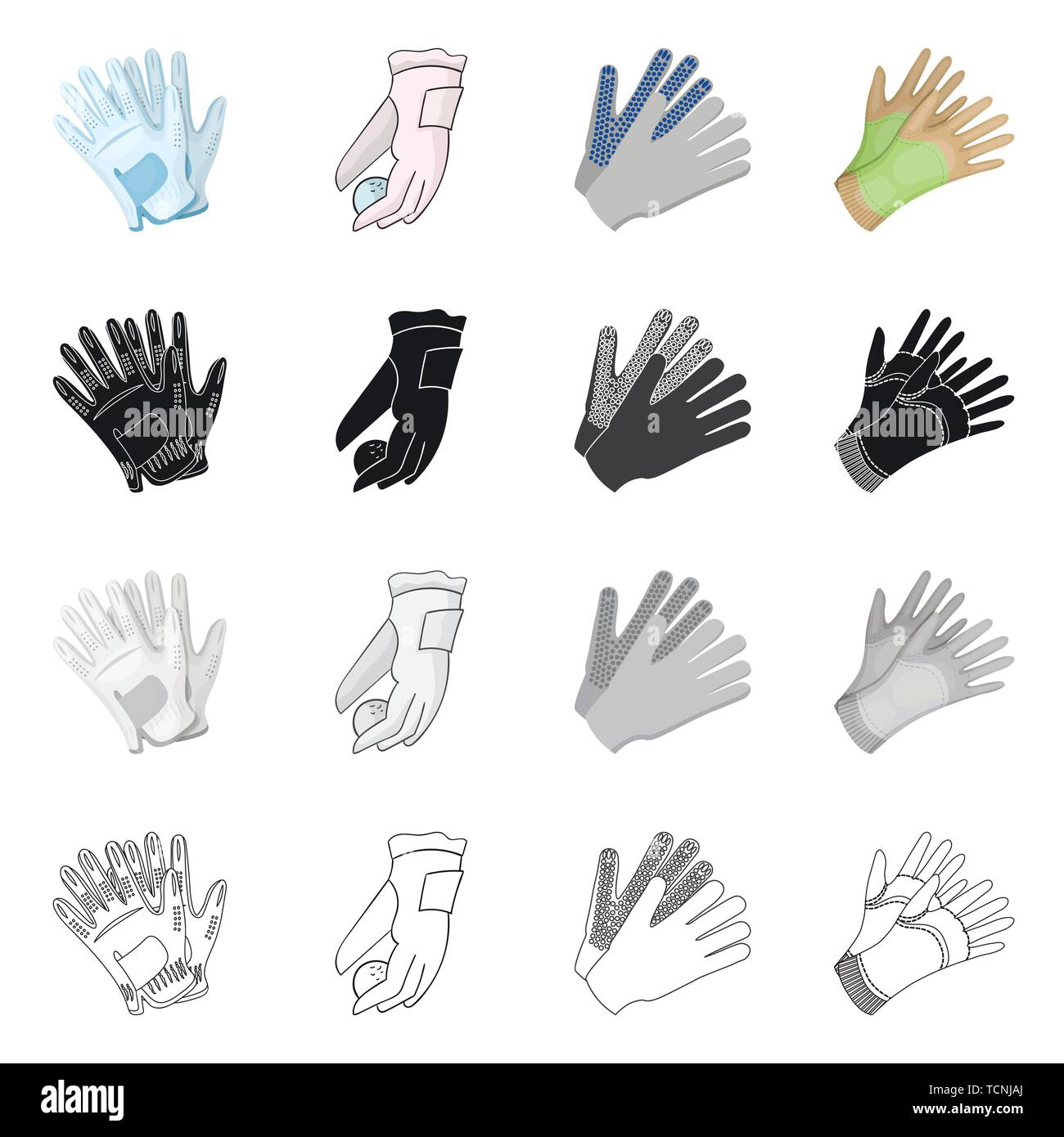 Vector design of knitted and keeper sign. Set of knitted and hand stock ...