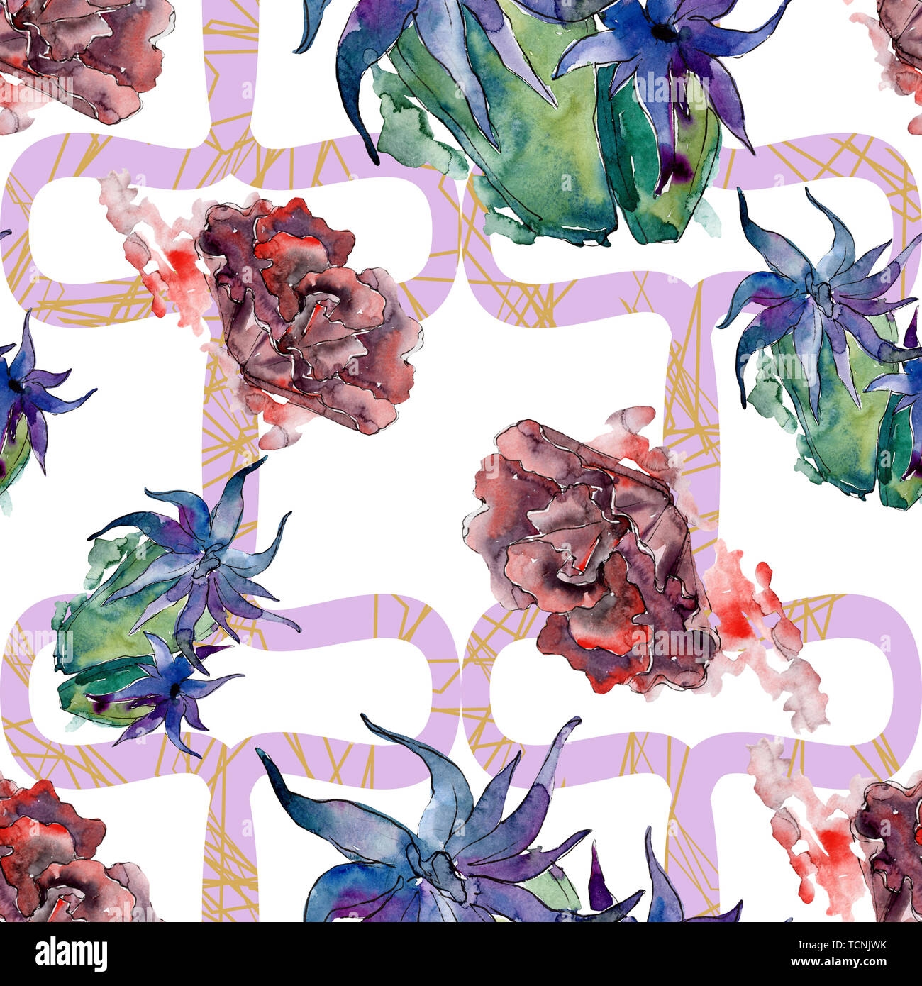 Colorful aquatic underwater nature coral reef. Watercolor illustration ...