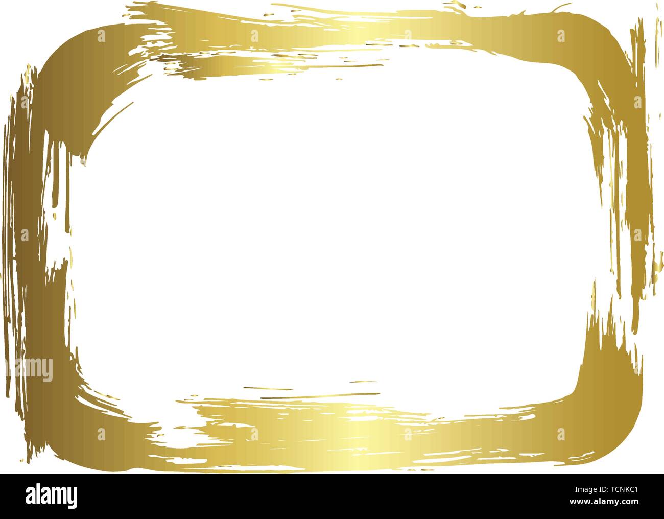 Vector Set of dry brush frames. Hand drawn artistic frames. Grunge ...