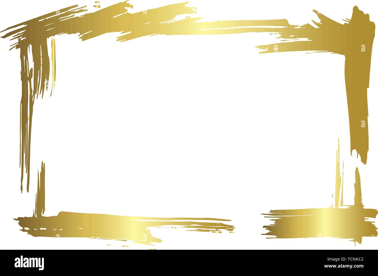 Vector Set of dry brush frames. Hand drawn artistic frames. Grunge ...