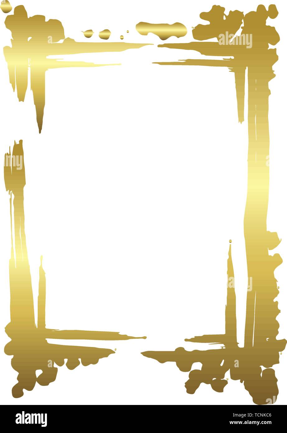 Vector Set of dry brush frames. Hand drawn artistic frames. Grunge ...