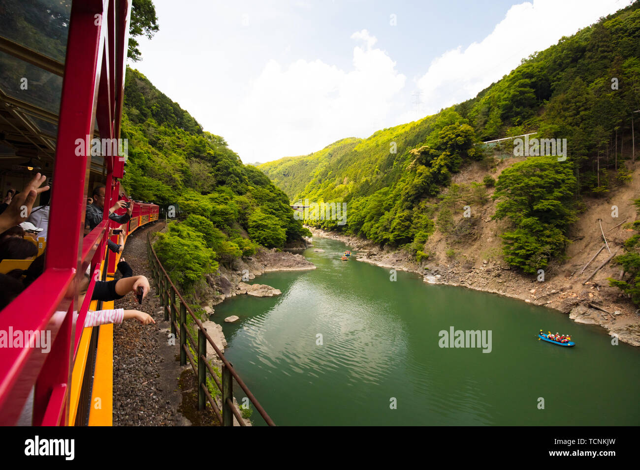 The Sagano Romantic Train Kyoto Japan Stock Photo - Alamy