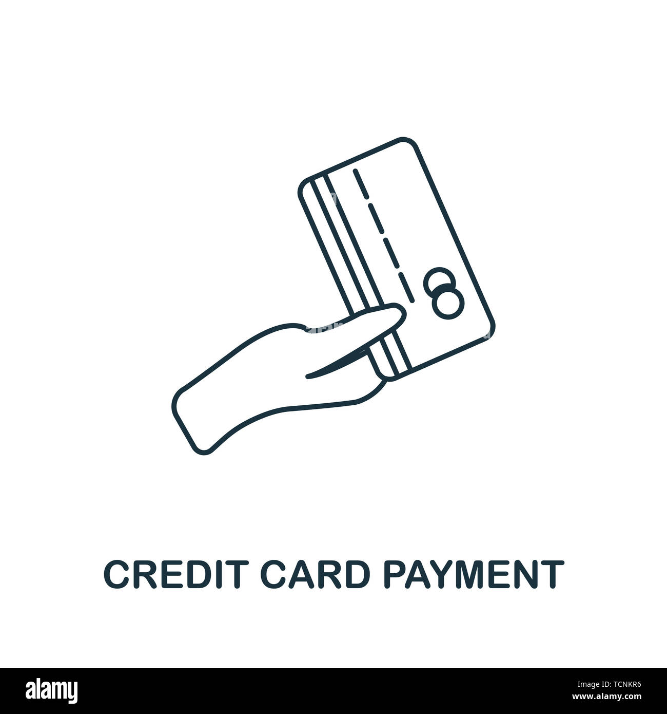 Credit Card Payment outline icon. Thin line style icons from personal ...