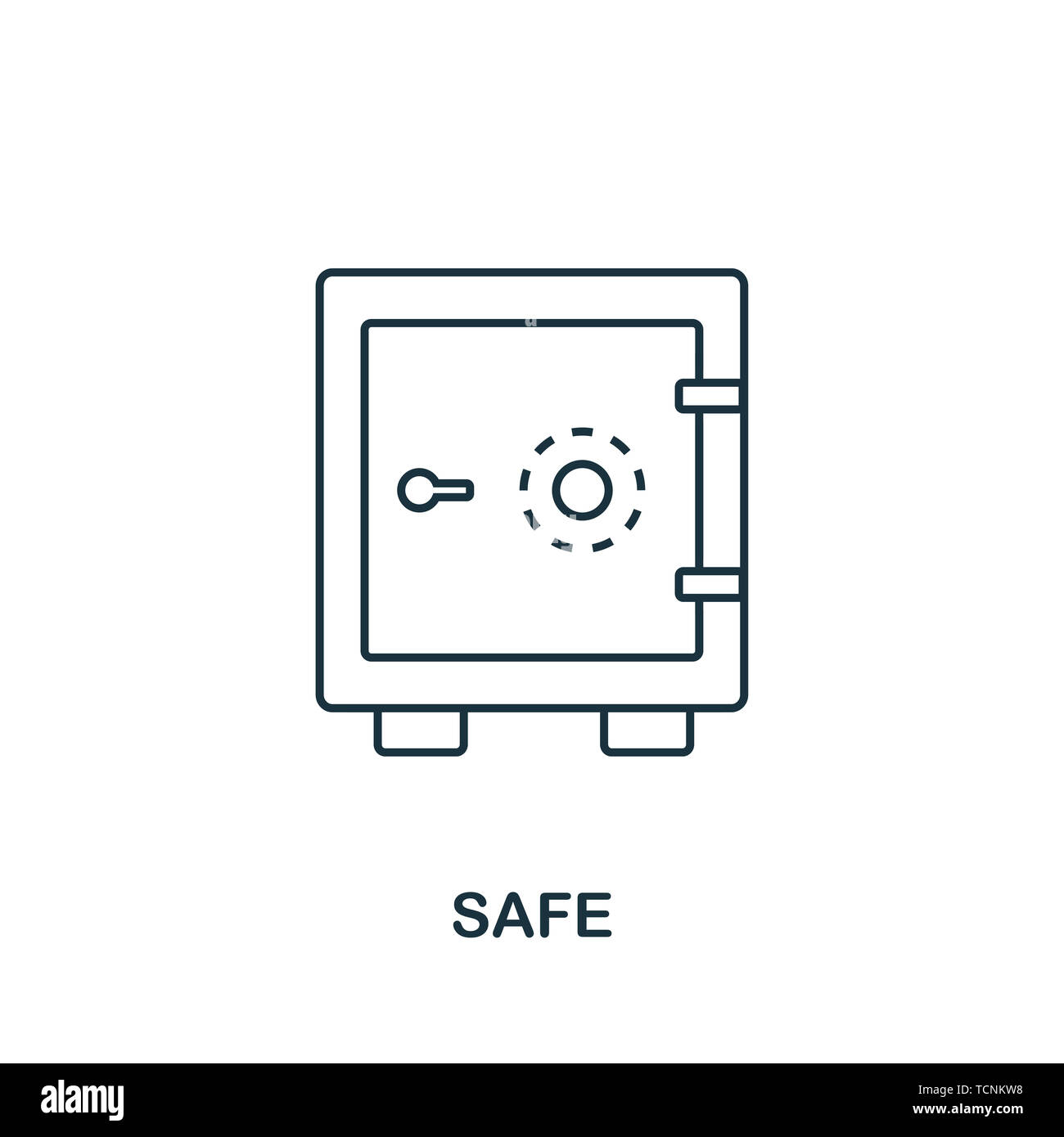 Safe outline icon. Thin line style icons from personal finance icon ...
