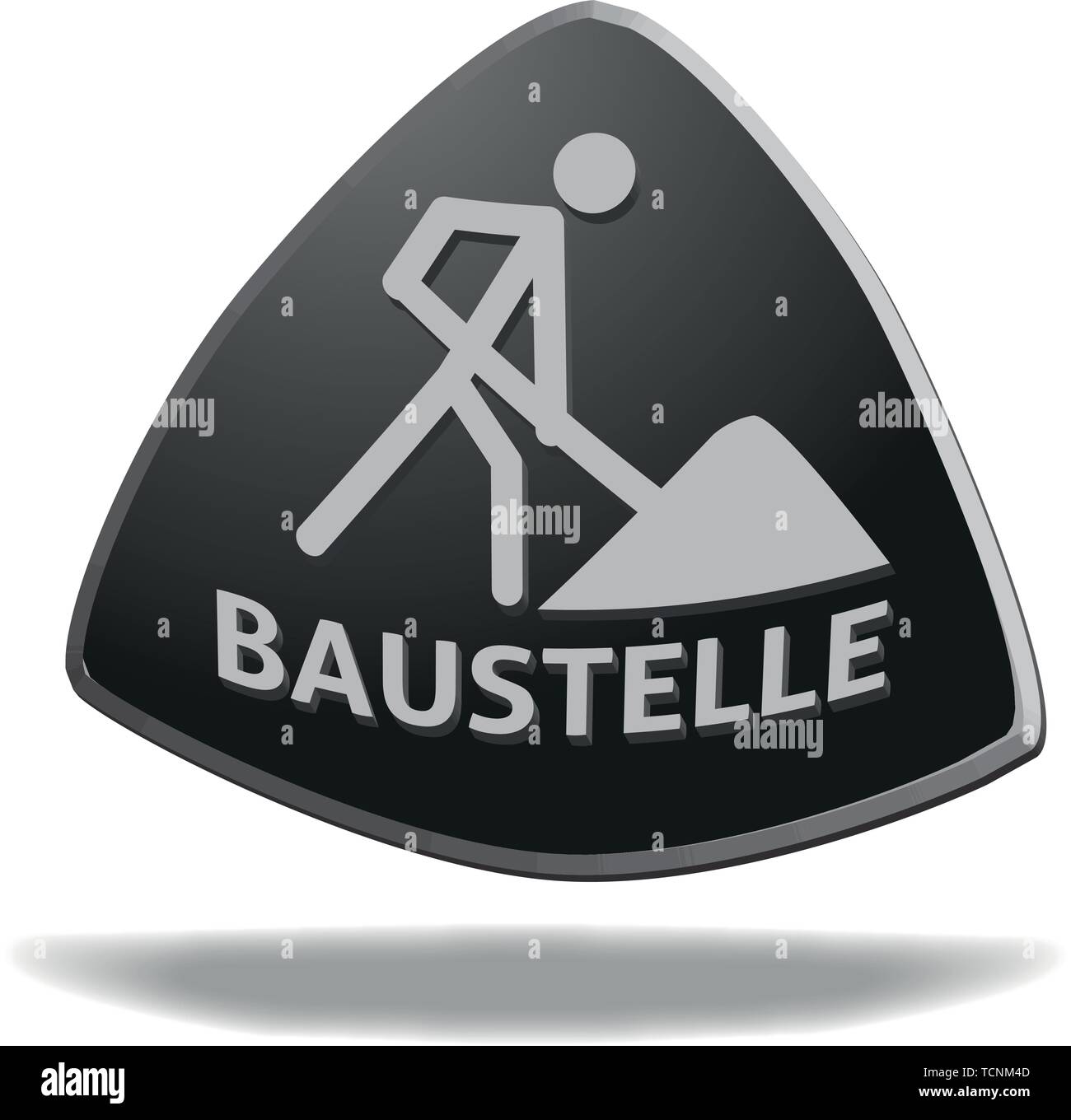 under construction vector shield site warning sign Stock Vector Image ...