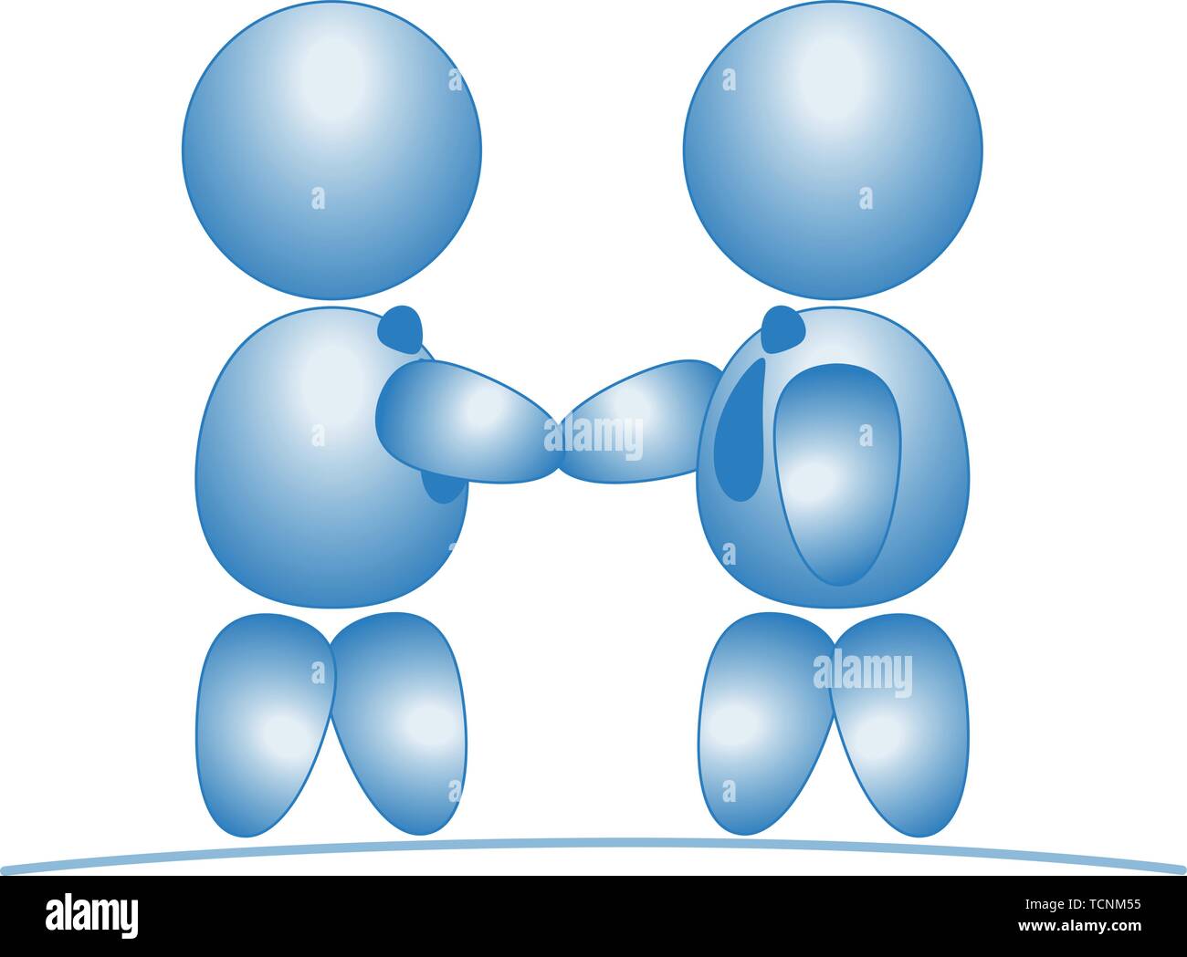 handshake male stick figure office job work working businessman Stock ...