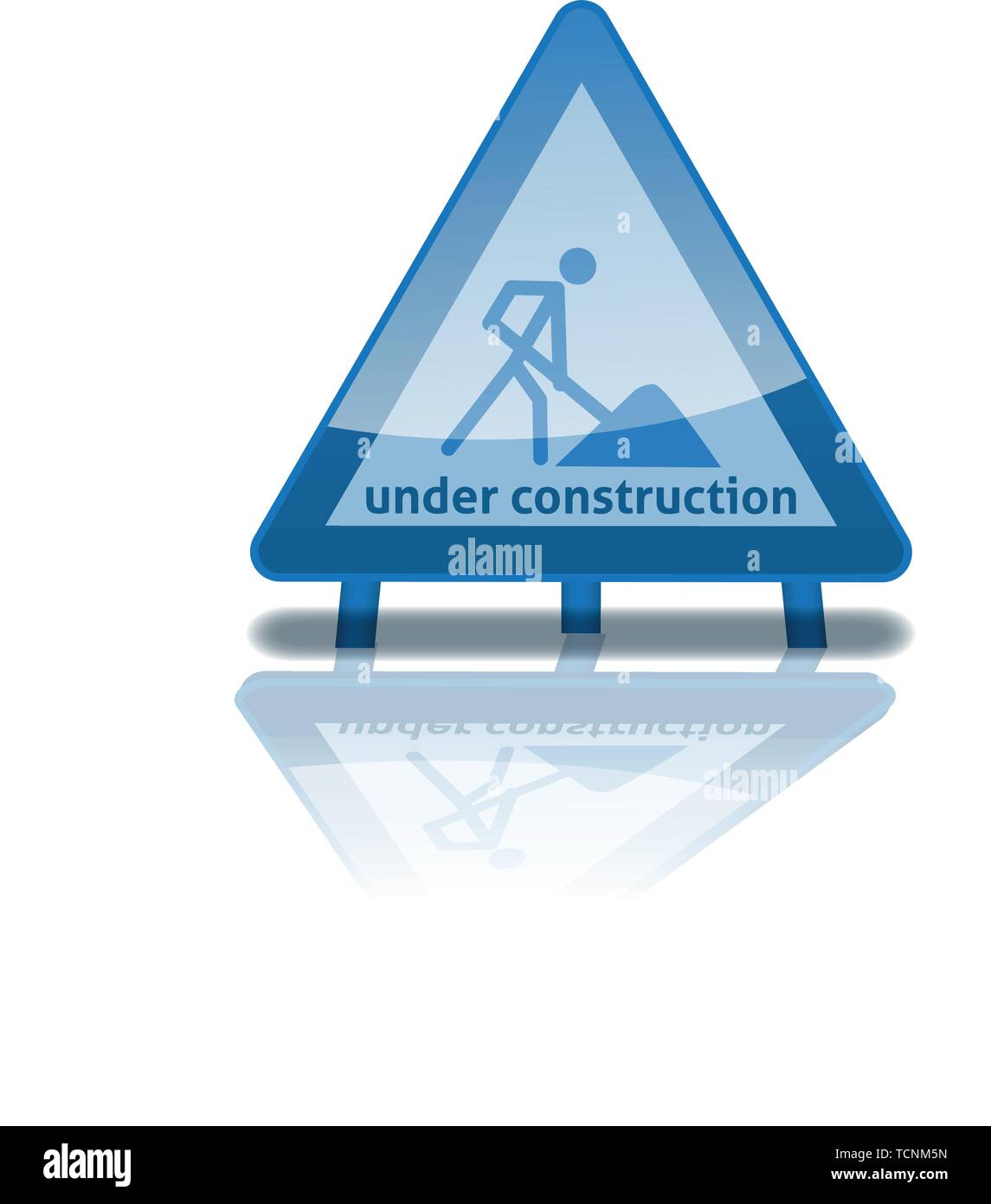 under construction vector shield site warning sign Stock Vector Image ...