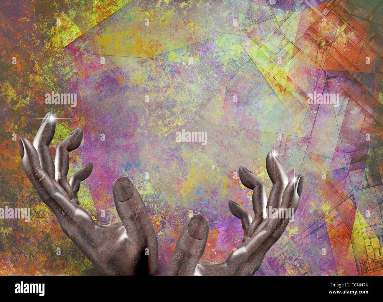 Artist hands 3d hi-res stock photography and images - Alamy