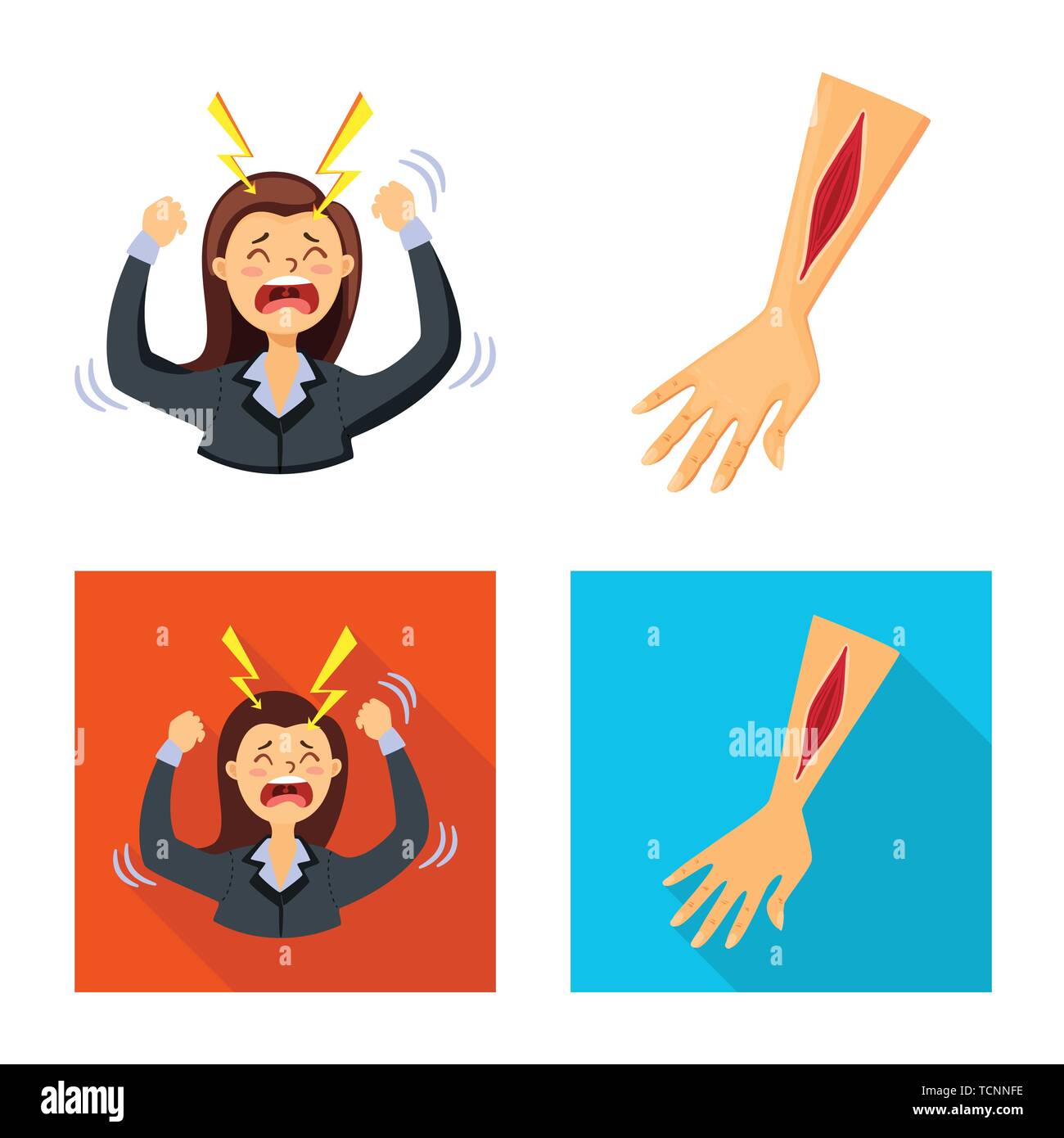 stress,injury,shock,arm,woman,skin,desperate,blood,face,body,fear,hand ...