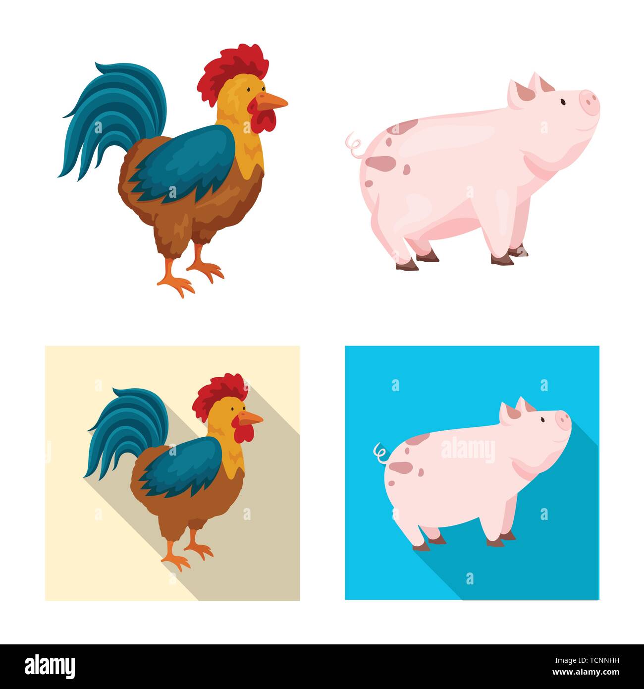 Vector illustration of breeding and kitchen icon. Collection of ...