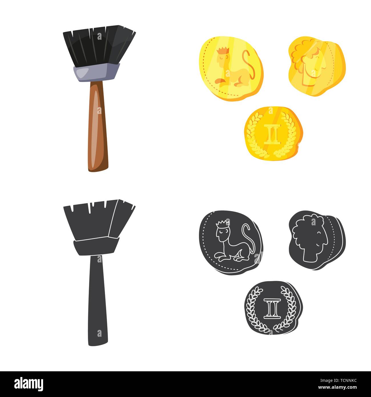 brush,coins,tool,antique,equipment,ancient,sweep,old,paint,medieval ...