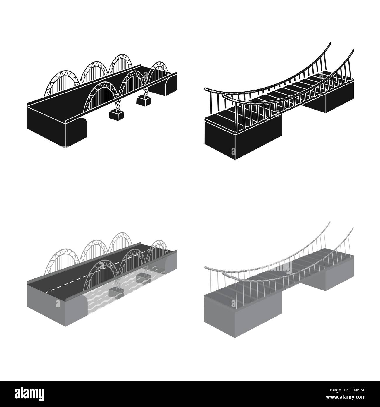 Vector illustration of connection and design icon. Set of connection and side stock vector ...