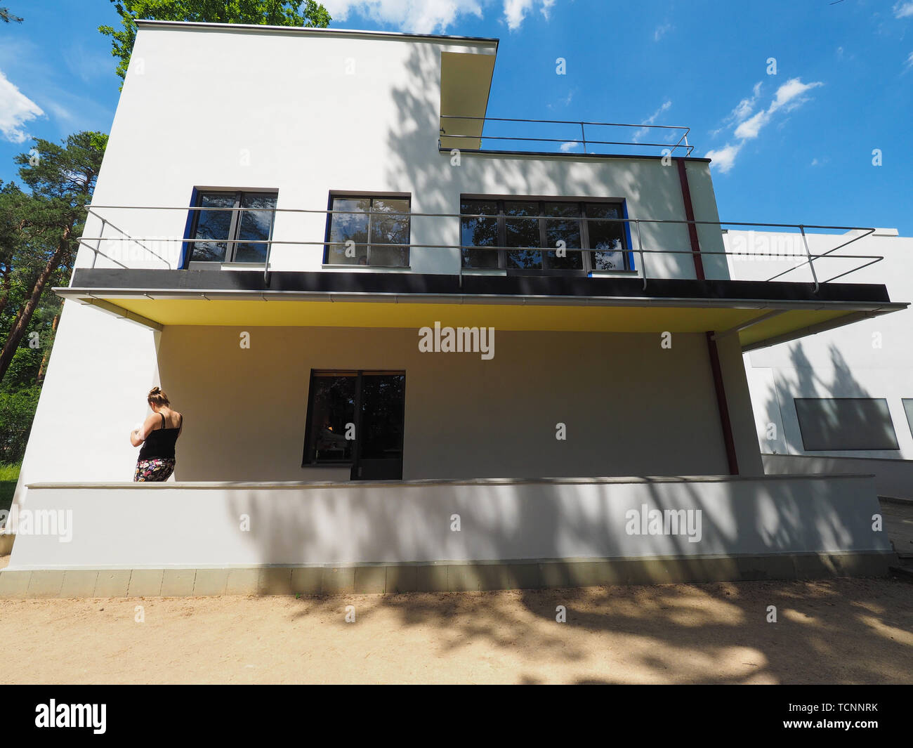 DESSAU, GERMANY - CIRCA JUNE 2019: Bauhaus masters houses designed in ...