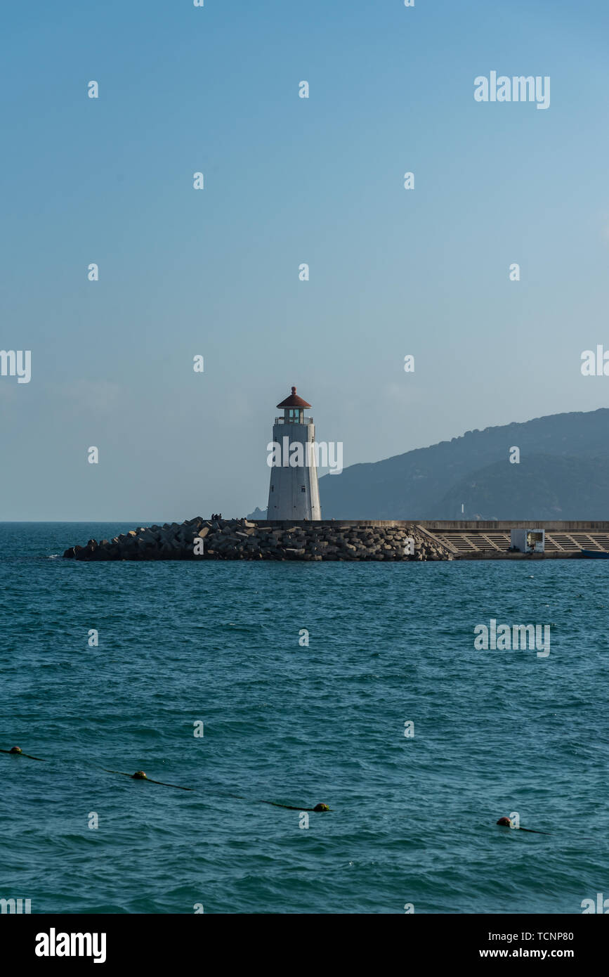 Sanya Yalong Bay Coastal Lighthouse Stock Photo - Alamy