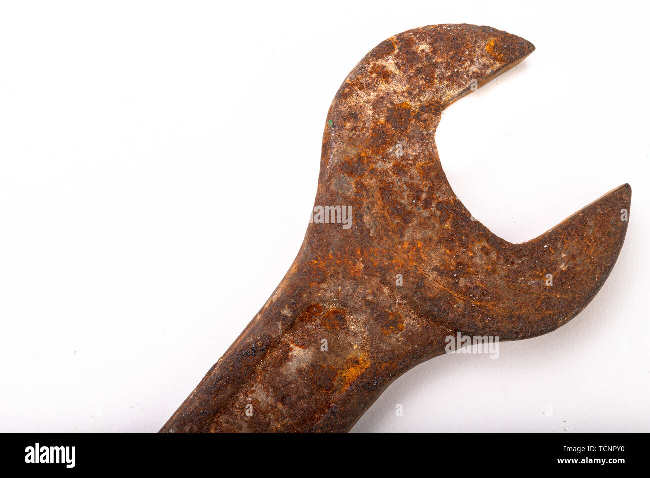 Old rusty damaged workshop key. Accessories for a mechanic from an old ...