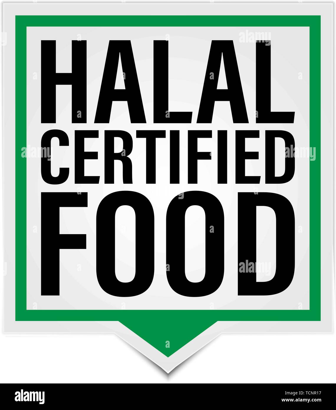 Modern Premium Halal certified Food Products Logo on white background ...