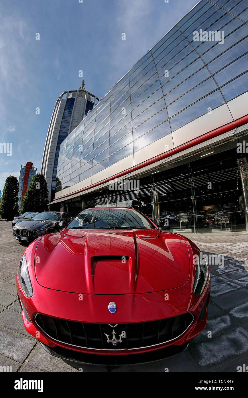 MODENA, ITALY, May 16 2019 - Motor Valley Fest exhibition, Maserati ...