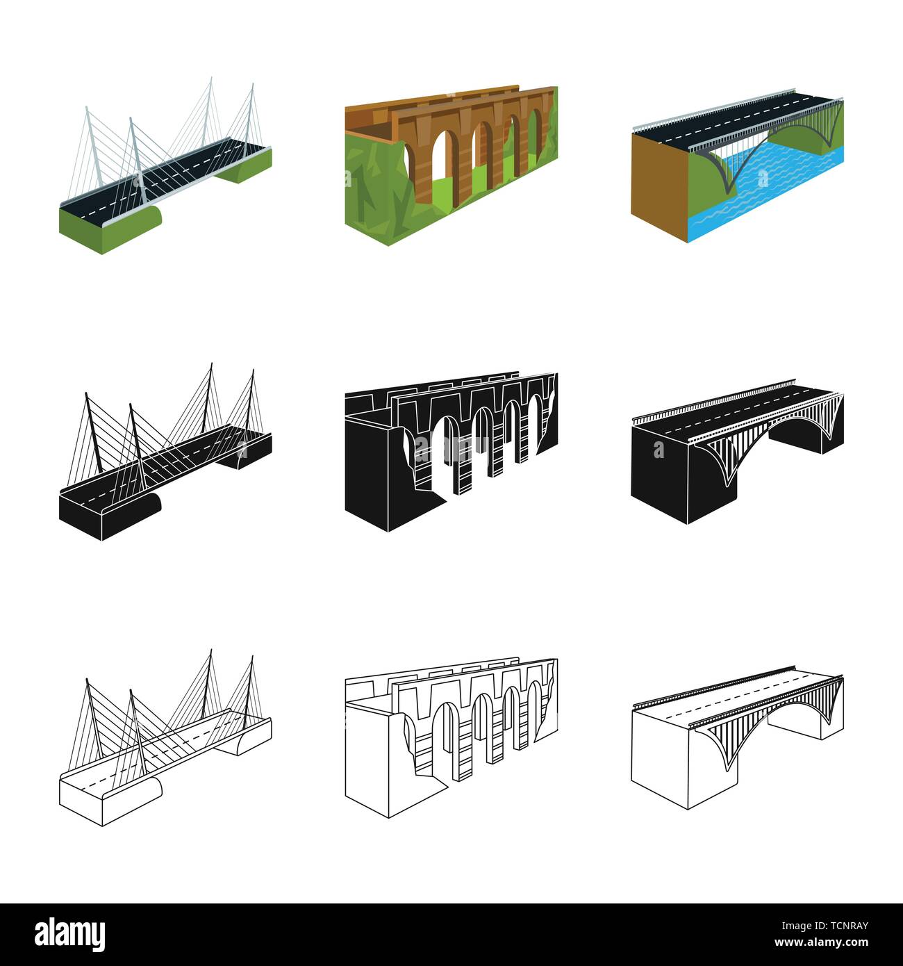Isolated Object Of Connection And Design Sign Collection Of Connection And Side Stock Vector