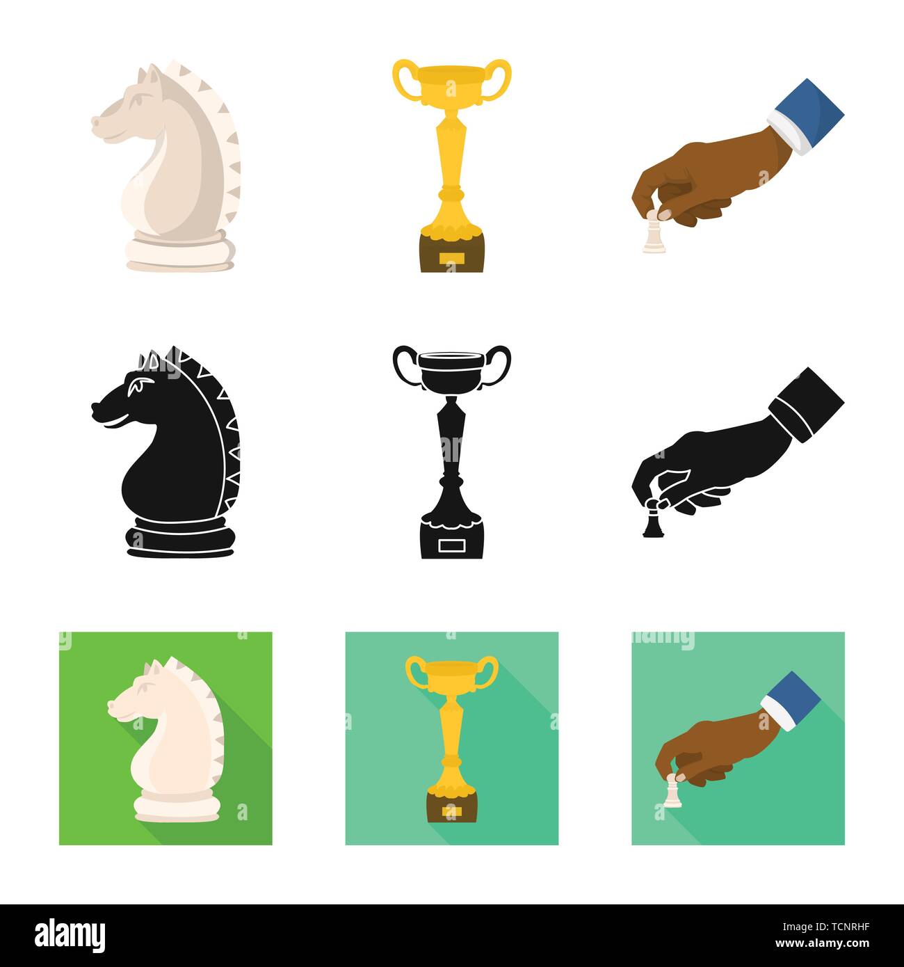 Vector design of checkmate and thin symbol. Set of checkmate and target ...