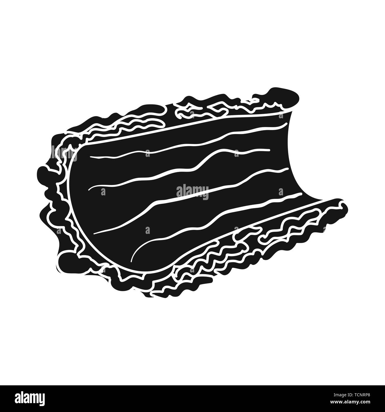 Vector illustration of bark and piece symbol. Collection of bark and ...