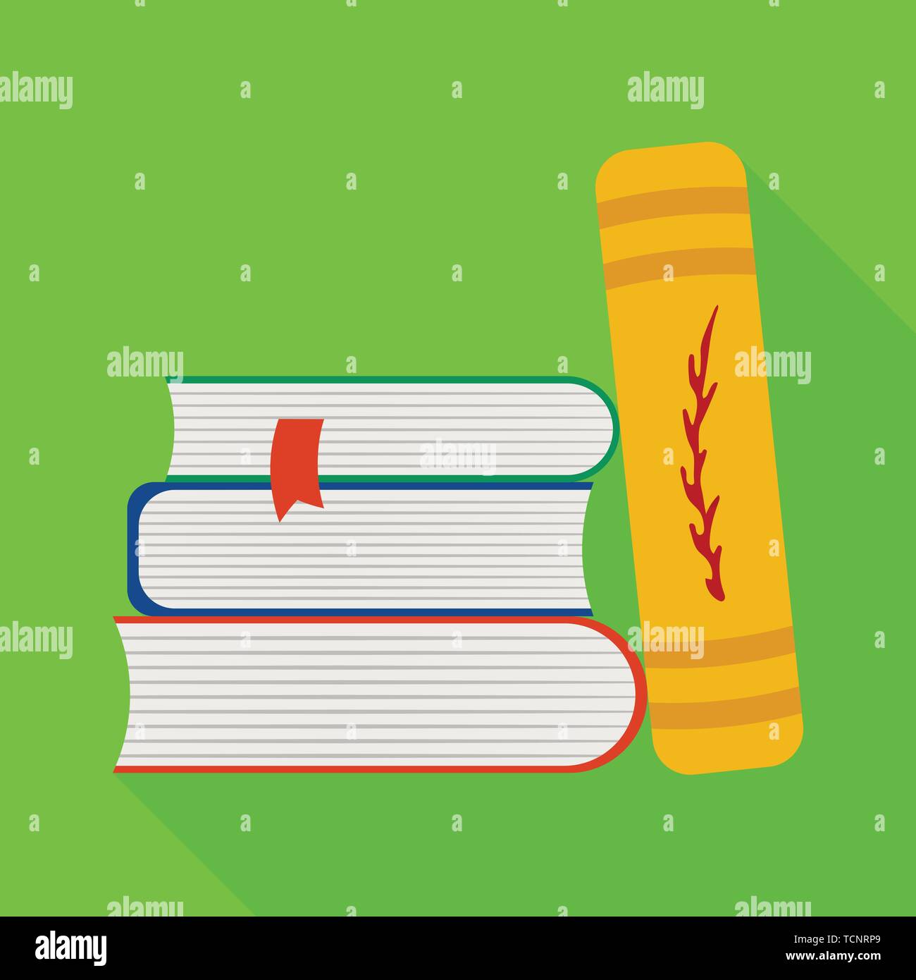 Vector illustration of book and stack logo. Set of book and dictionary ...