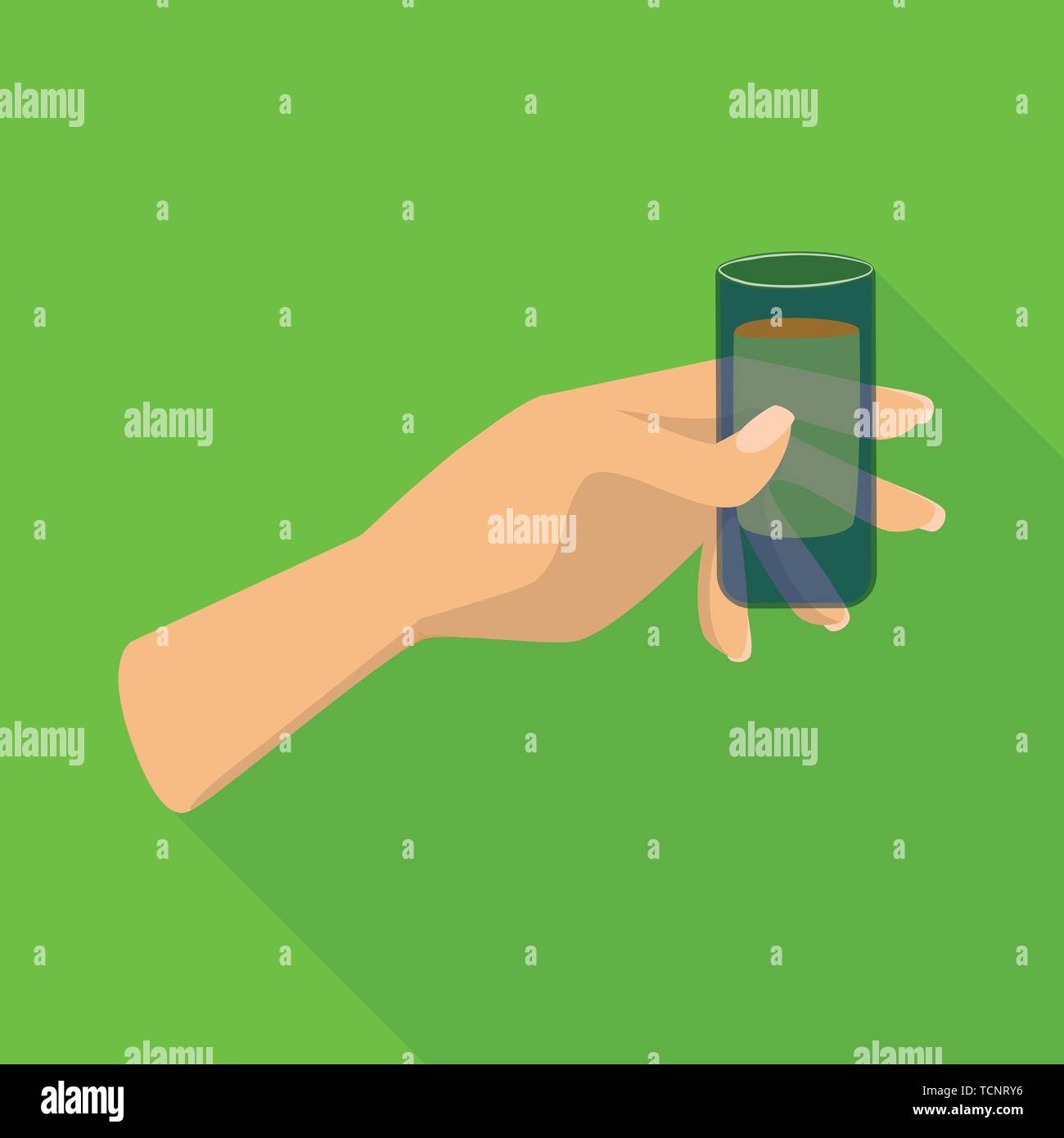 Vector design of hand and water logo. Collection of hand and drink ...