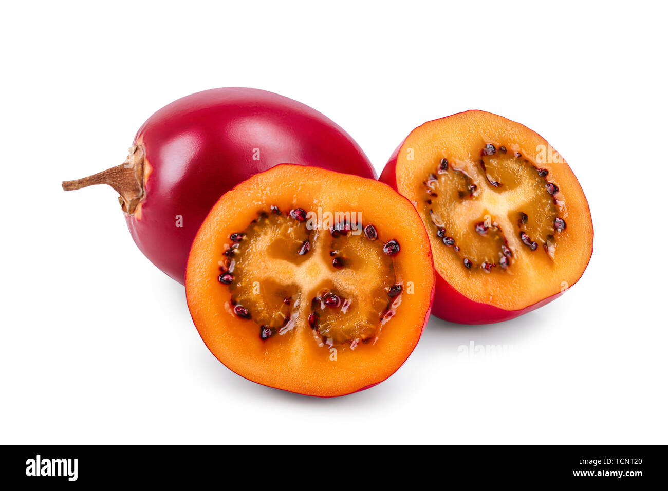 Fresh tamarillo fruit isolated on white background Stock Photo - Alamy