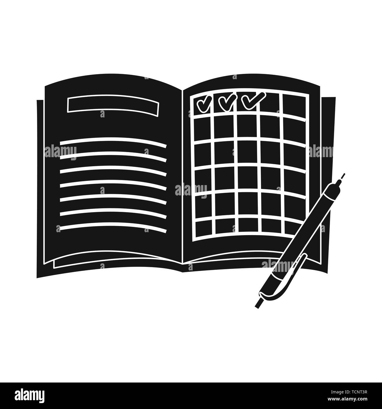 Vector design of notepad and notebook symbol. Collection of notepad and ...