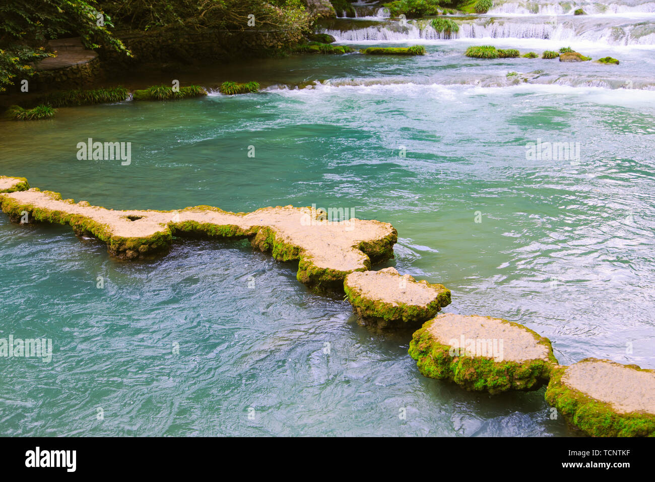 Guizhou Libo Xiaoqi Scenic Area, Class 68 Water Falls Stock Photo - Alamy