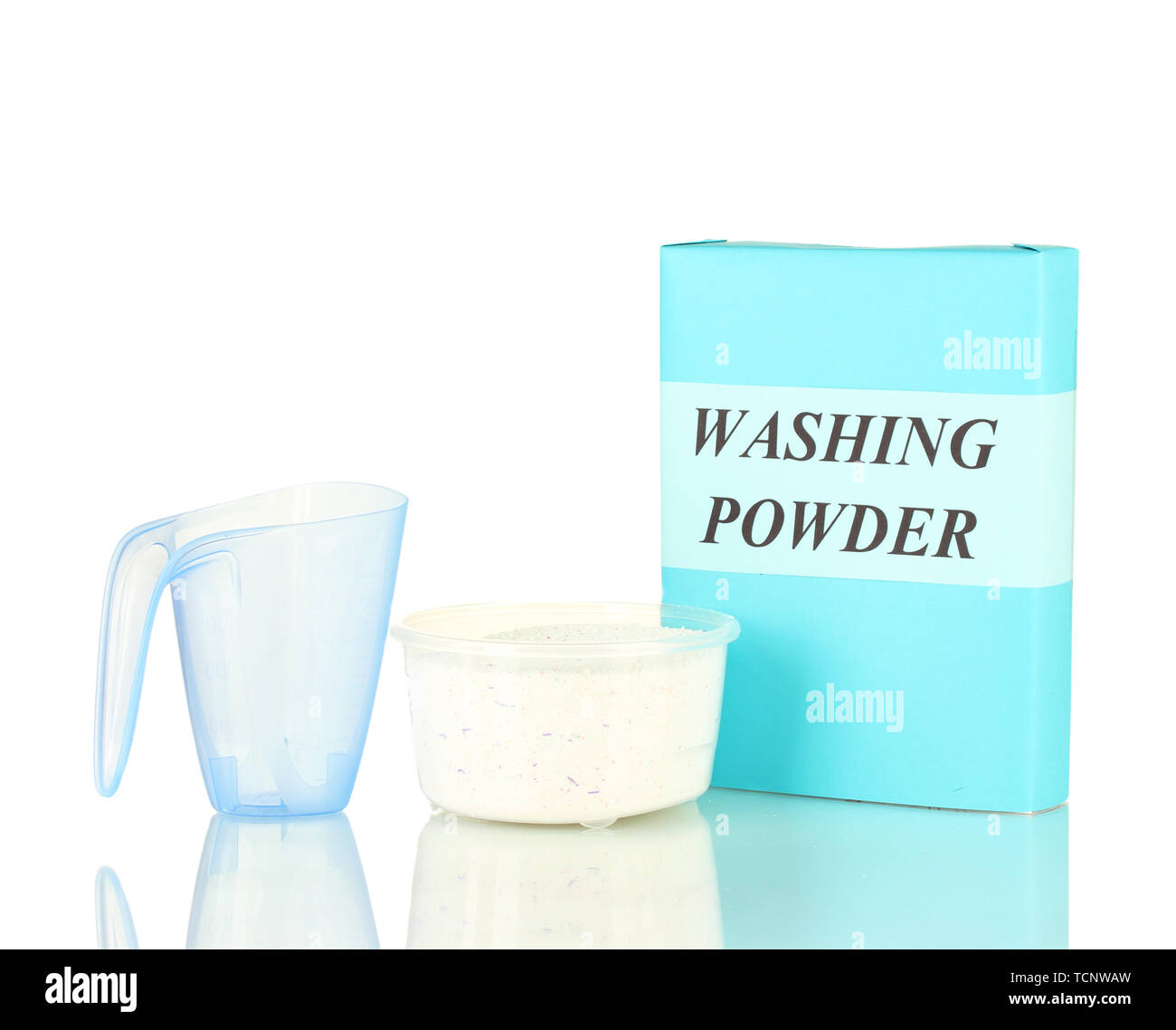 Box washing powder blue hi-res stock photography and images - Alamy