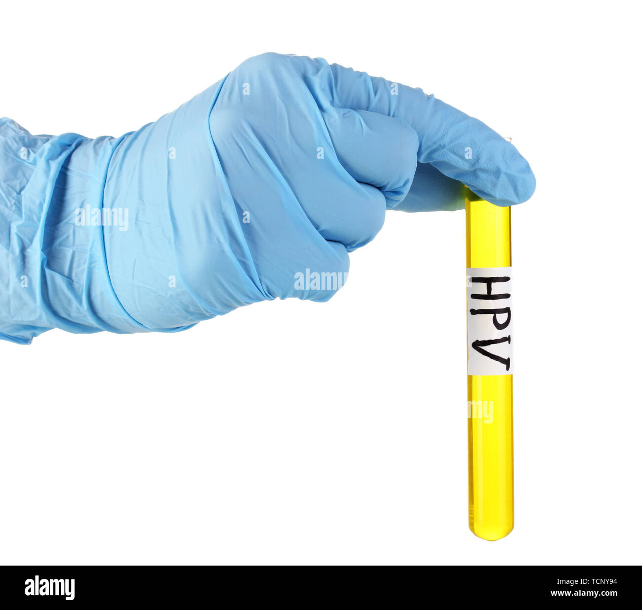 Test tube labeled Human Stock Photo - Alamy