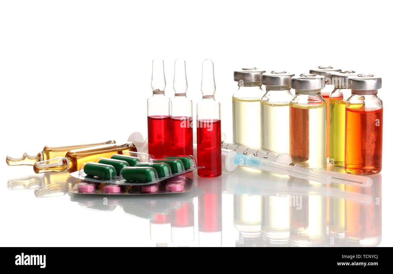 Pills ampules syringes medical hi-res stock photography and images - Alamy