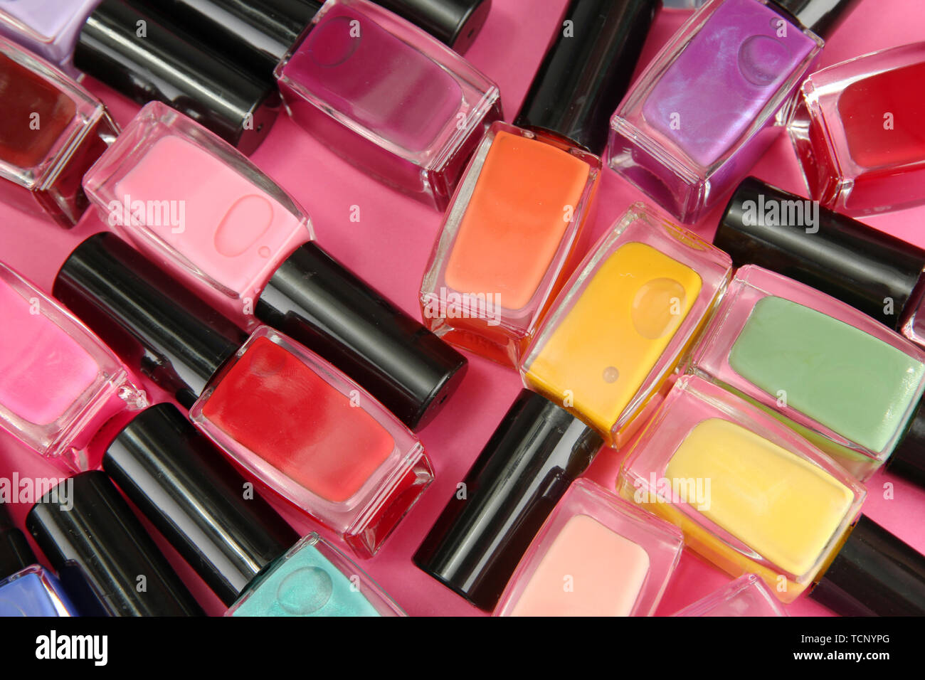 Group nail polishes close hi-res stock photography and images - Alamy