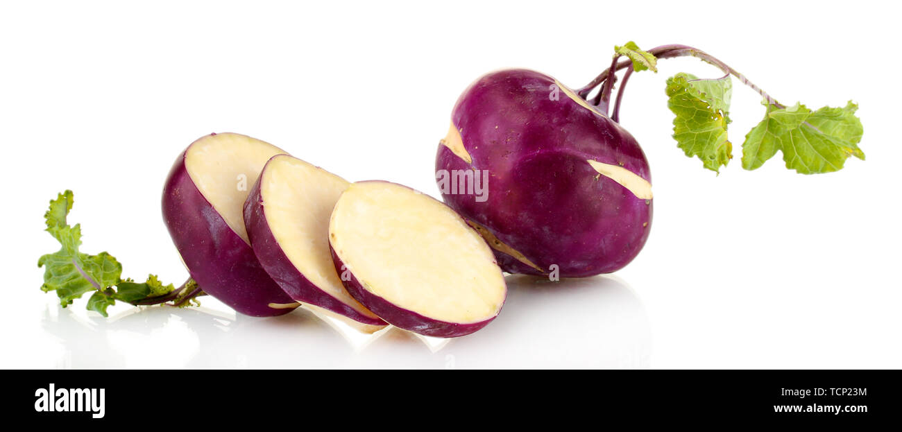 Fresh turnip isolated on white Stock Photo - Alamy